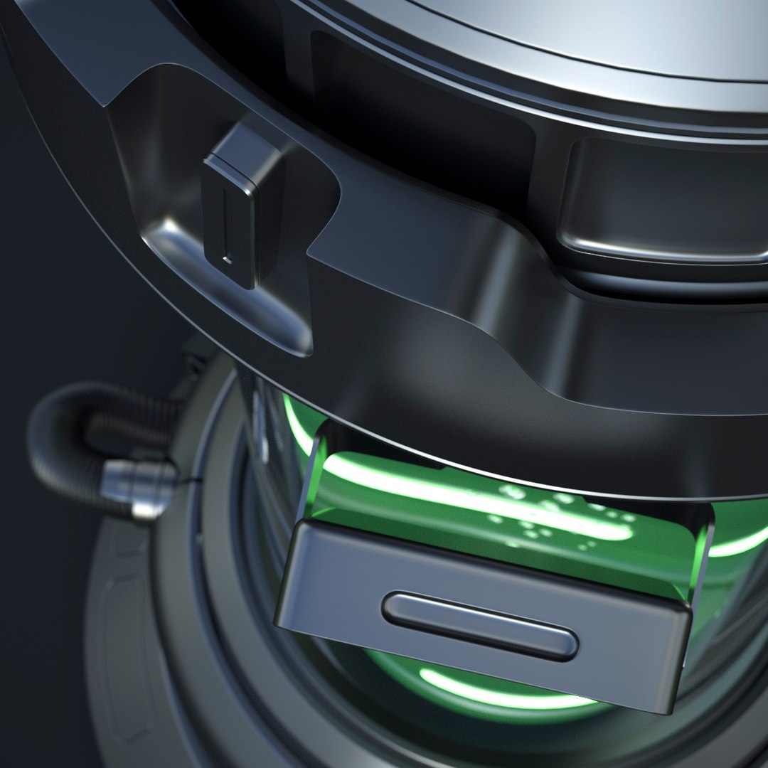 Sci Fi Liquid Container 3d Obj