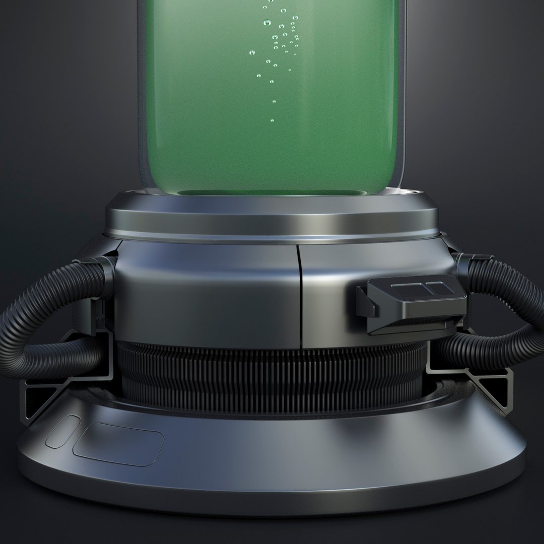 Sci Fi Liquid Container 3d Obj