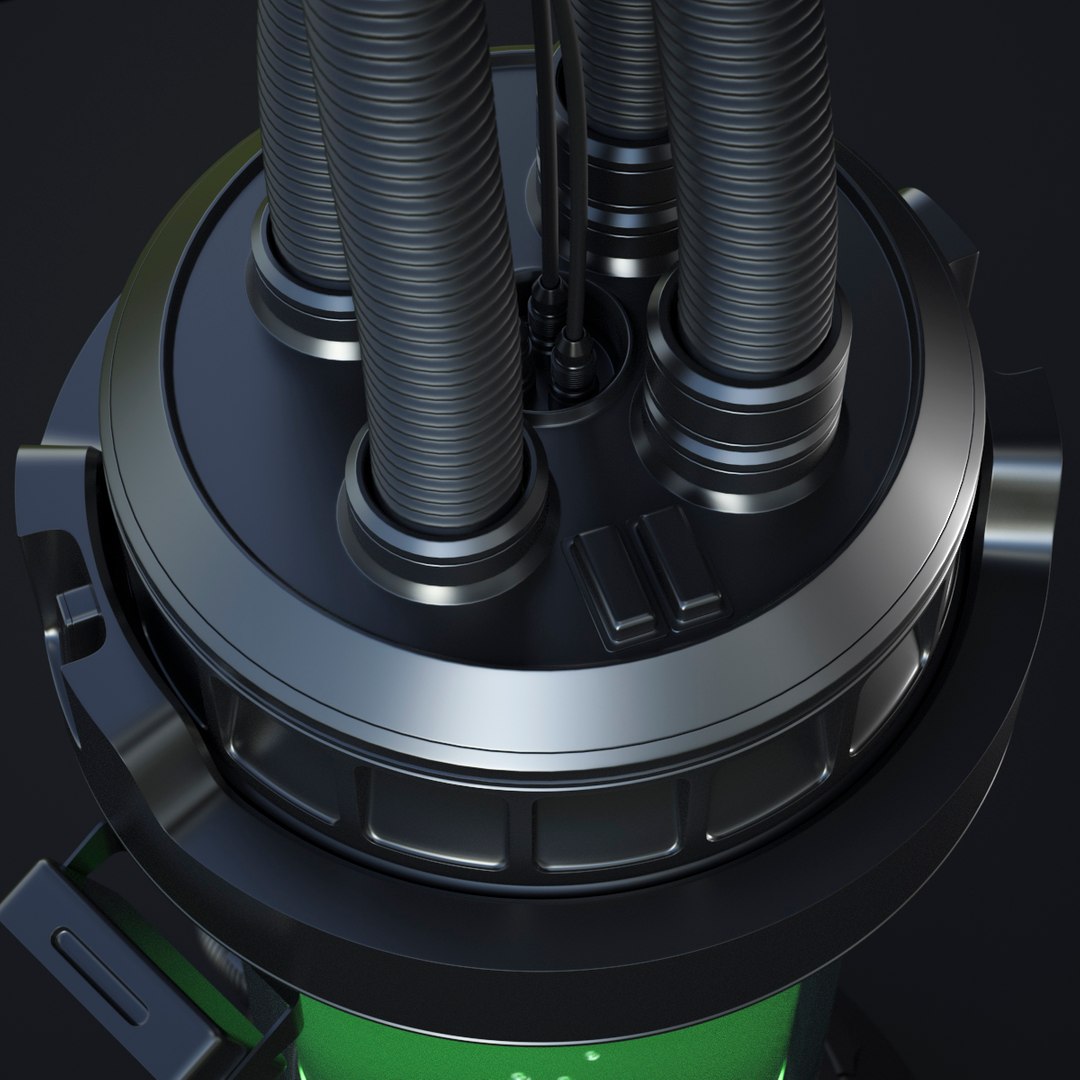 Sci Fi Liquid Container 3d Obj