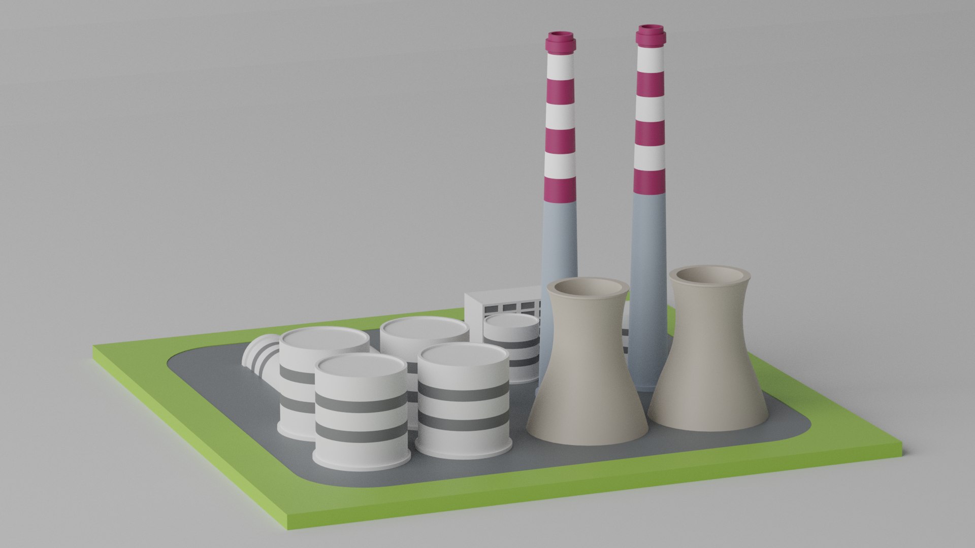 3D Cartoon Power Plant - TurboSquid 2237931