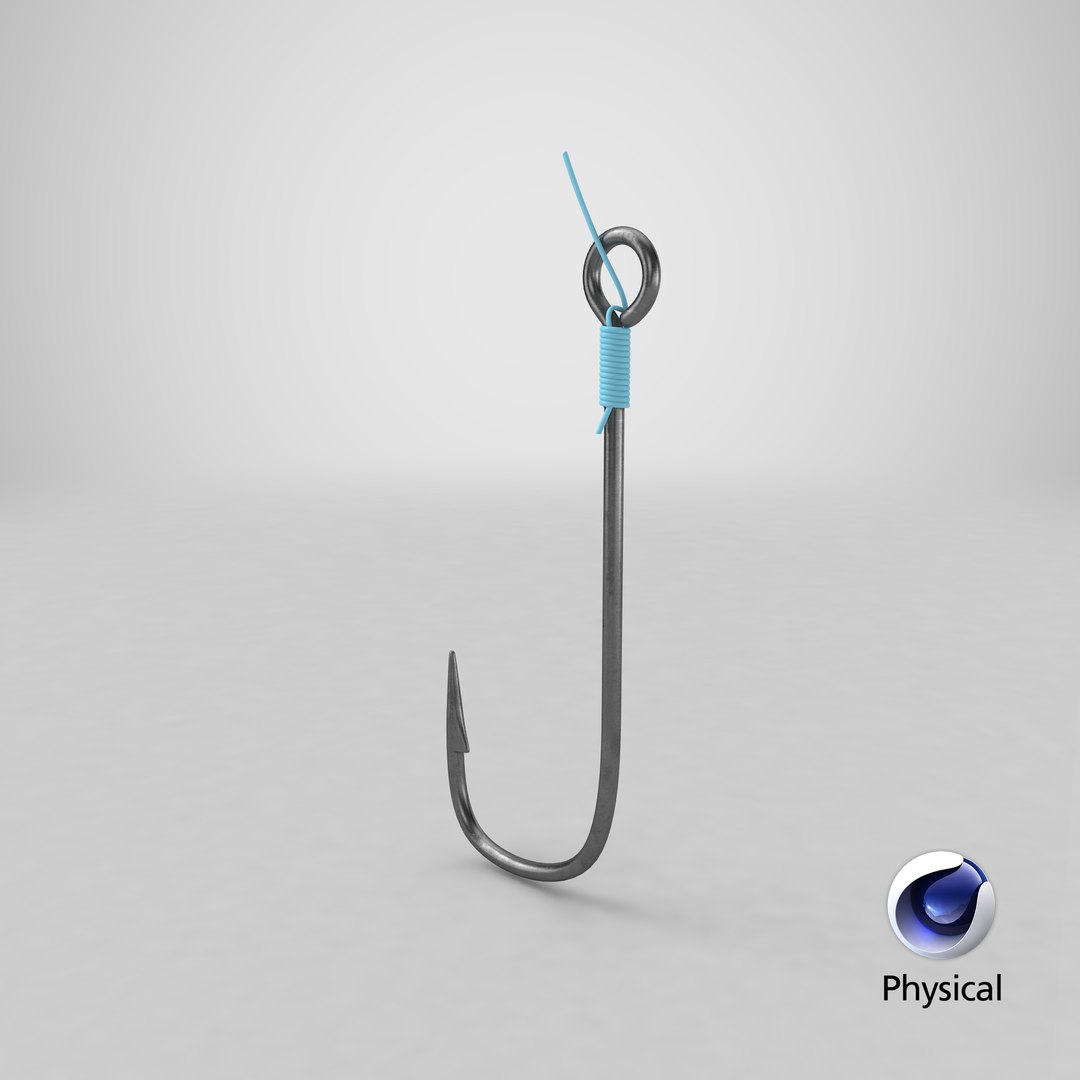Fishing hook 3D - TurboSquid 1433817