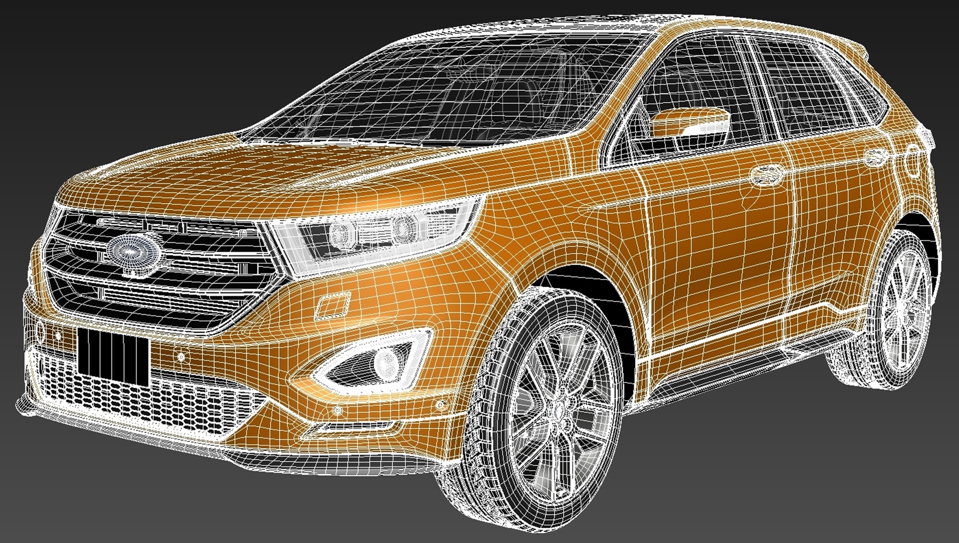 3D Ford Edge Sport 2017 Model - TurboSquid 2222040
