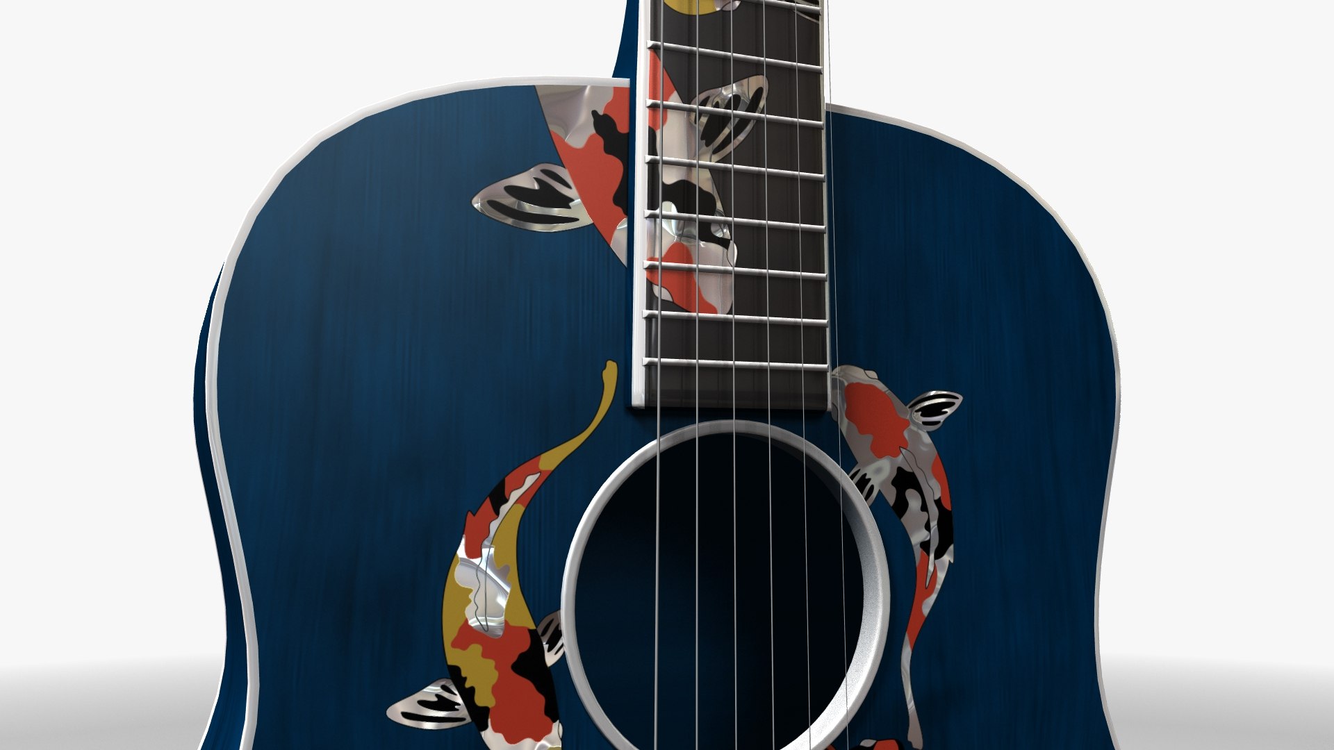Taylor Swift Koi Fish Acoustic Guitar Model - TurboSquid 2095191