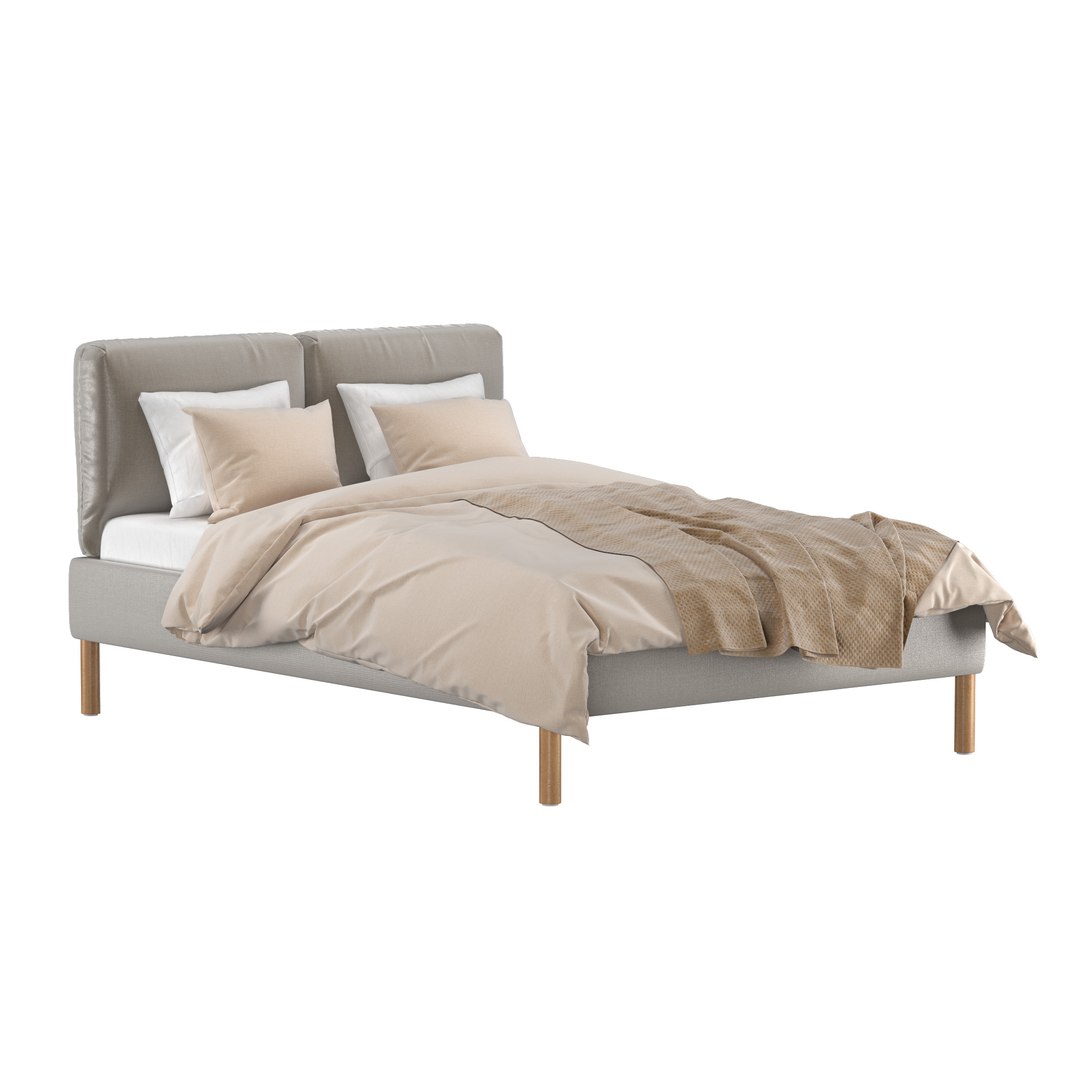 IKEA SAGESUND Bed 3D Model - TurboSquid 2368545