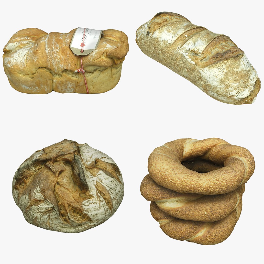 3D Model Bread Collection 05 - TurboSquid 2140410