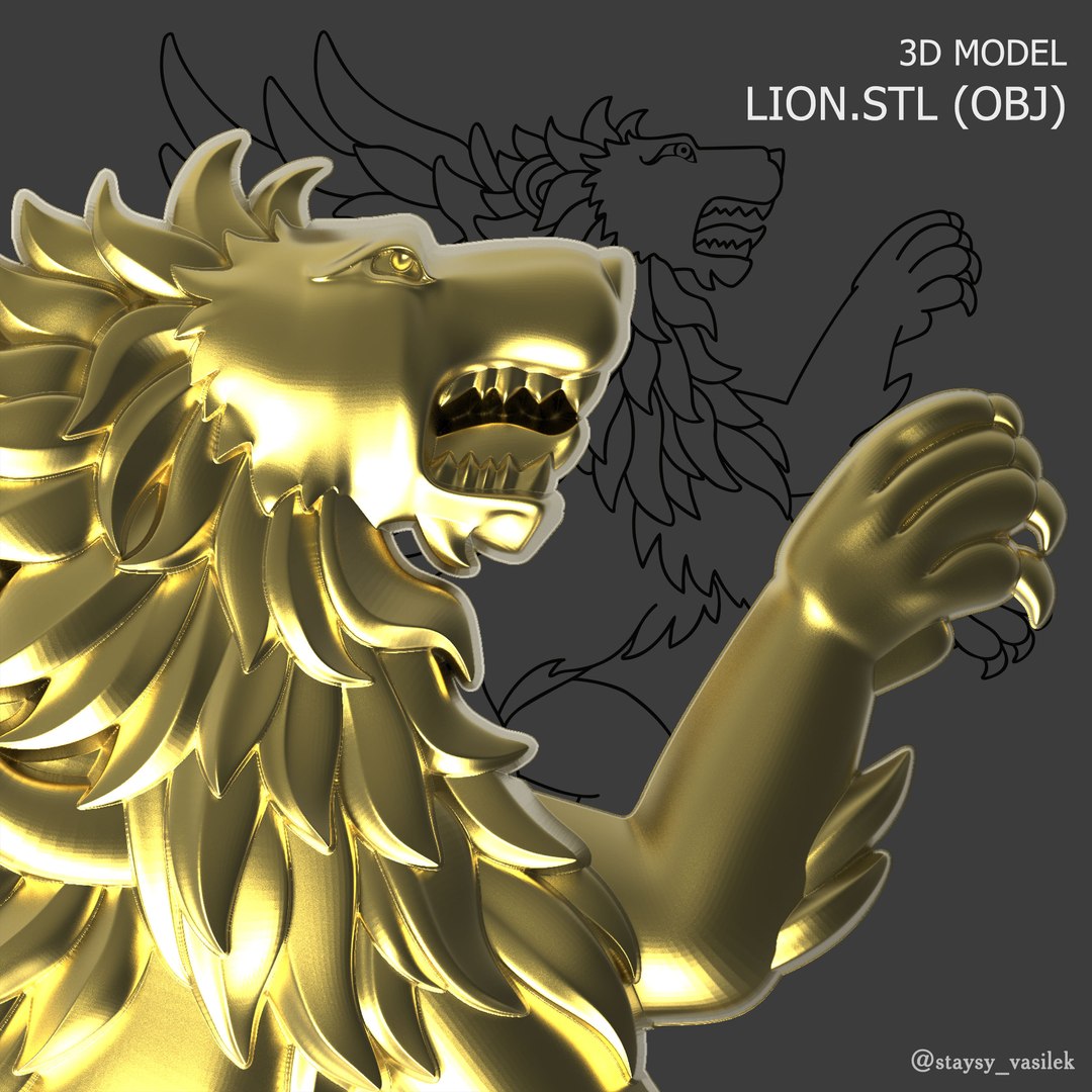 Lion Model - TurboSquid 1745951
