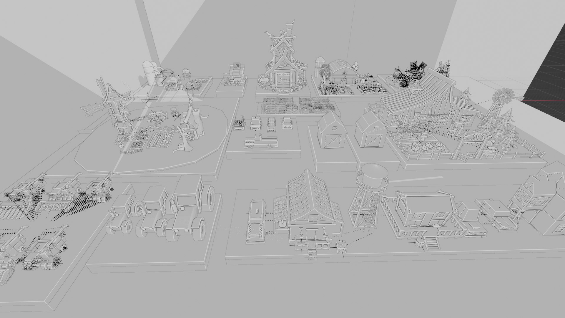 3D LEVEL DESIGN Over 100 Models Model - TurboSquid 2173246