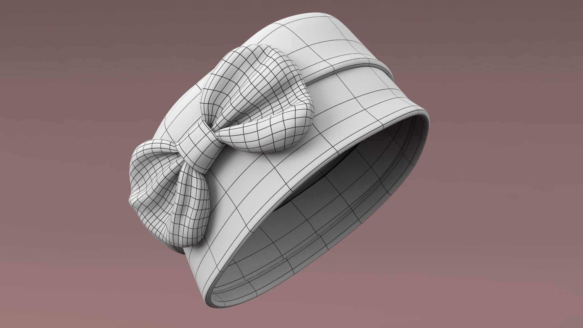 3D Tweed Cloche Hat Model - TurboSquid 1849829