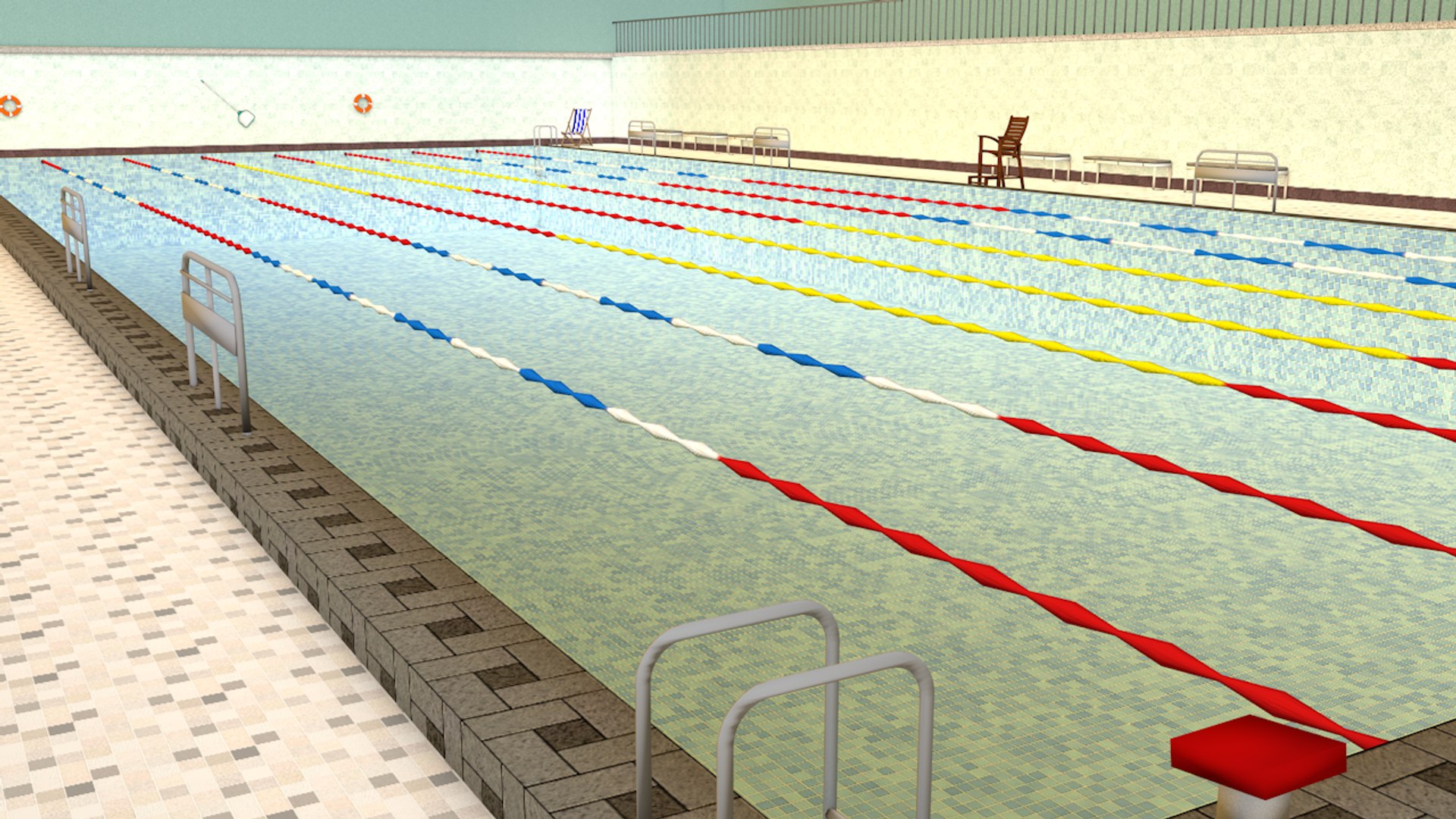 Swimming pool model - TurboSquid 1616906