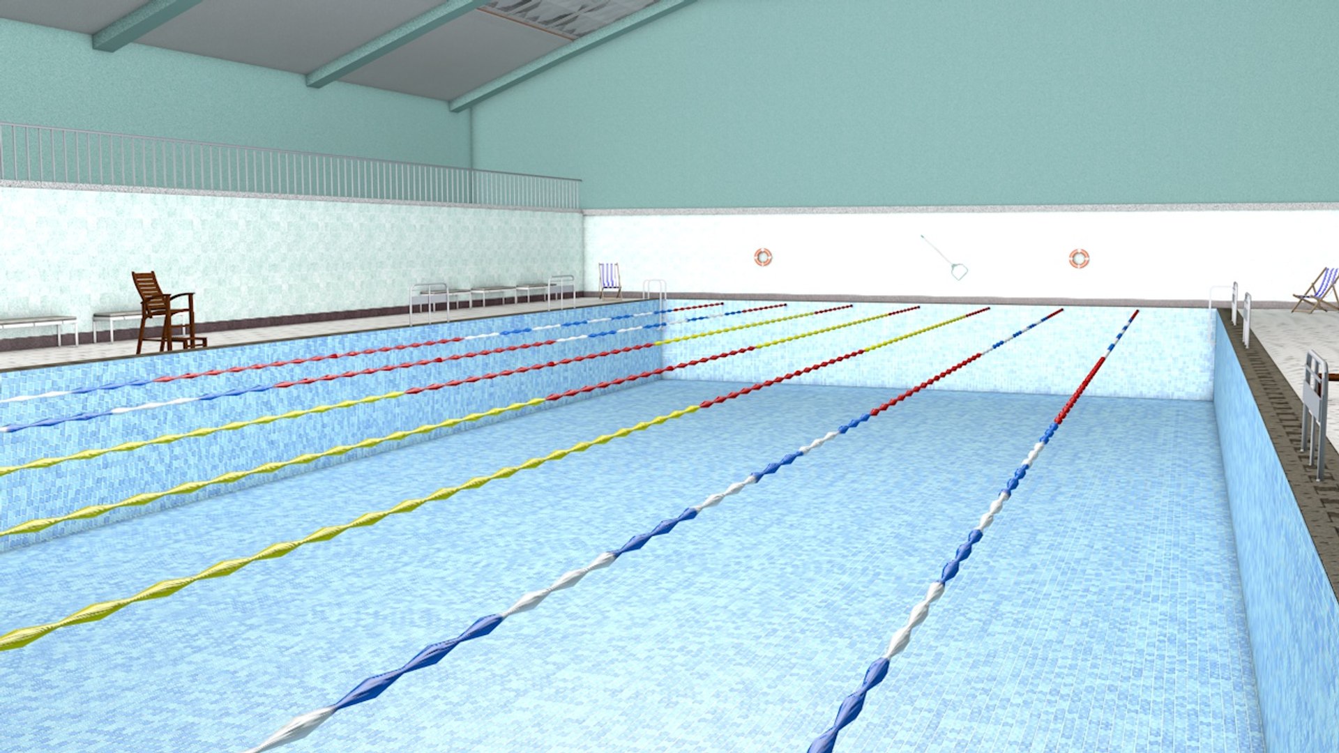 Swimming pool model - TurboSquid 1616906