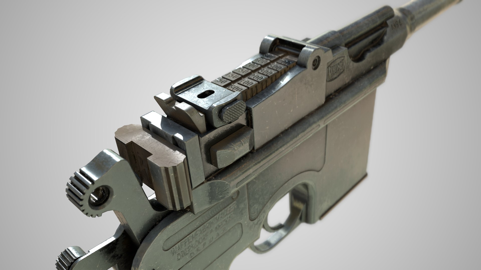 Mauser C96 Red 9 3D - TurboSquid 1525139