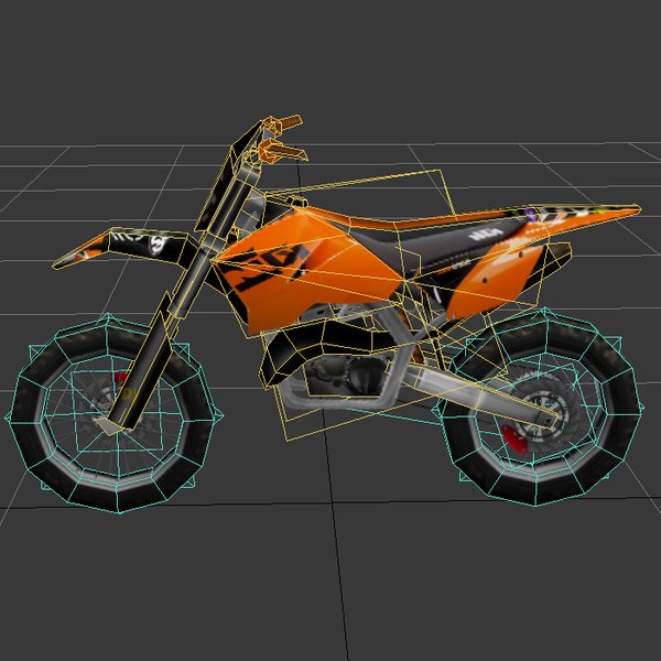 3d model dirt bike