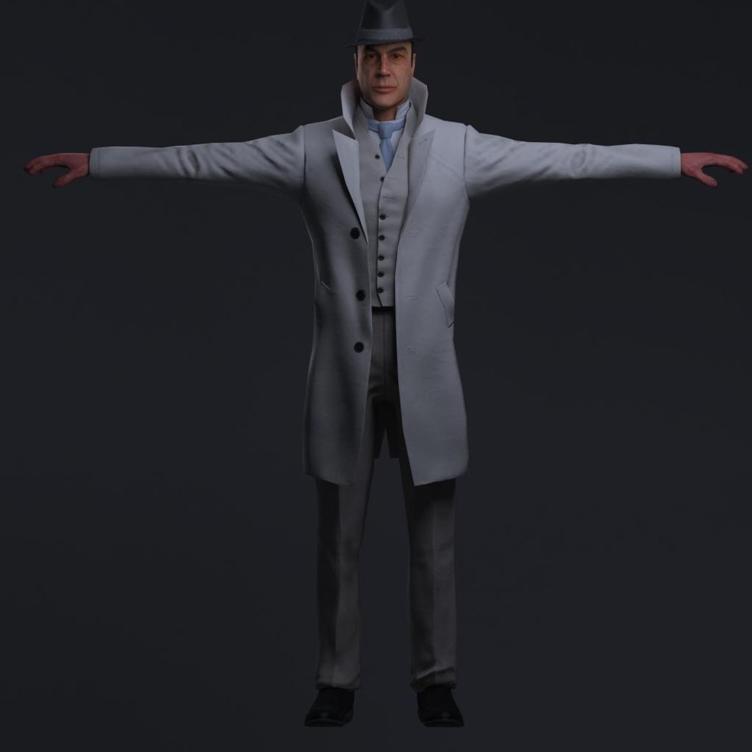 Detective Cloth Zbrush 3d Obj