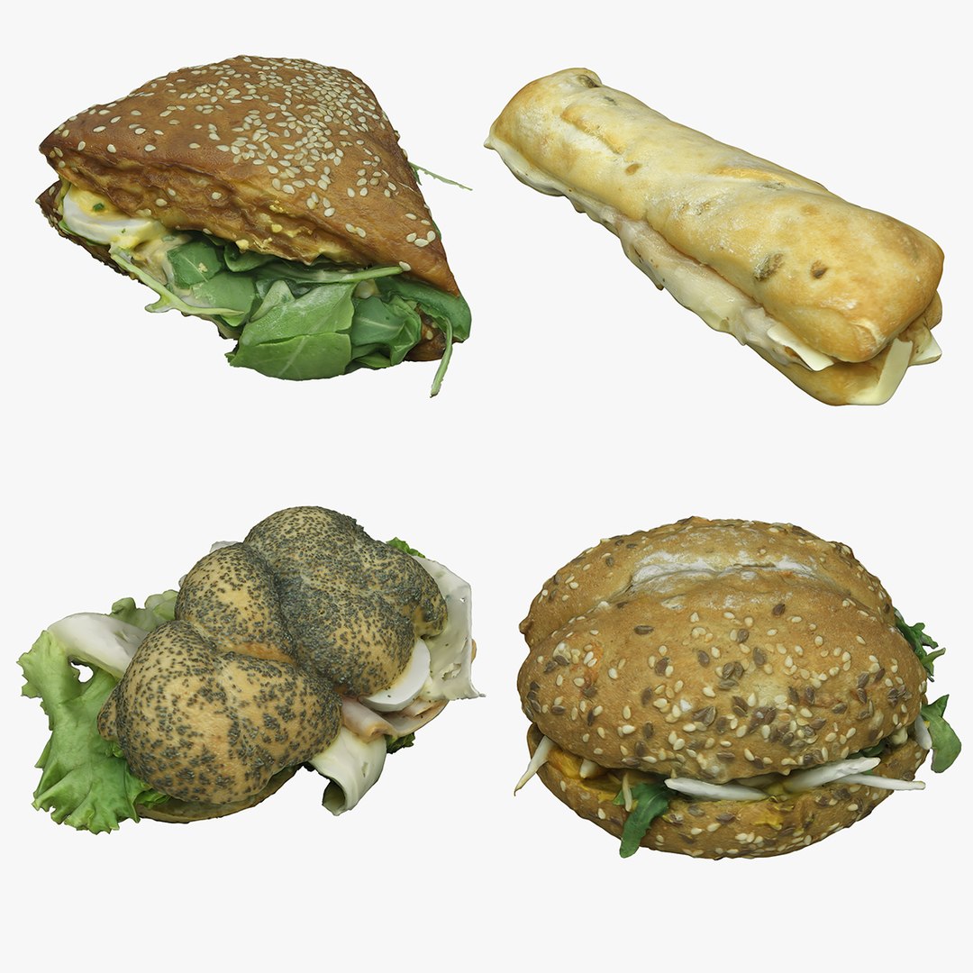 3D Sandwich Collection 05 - TurboSquid 2152765