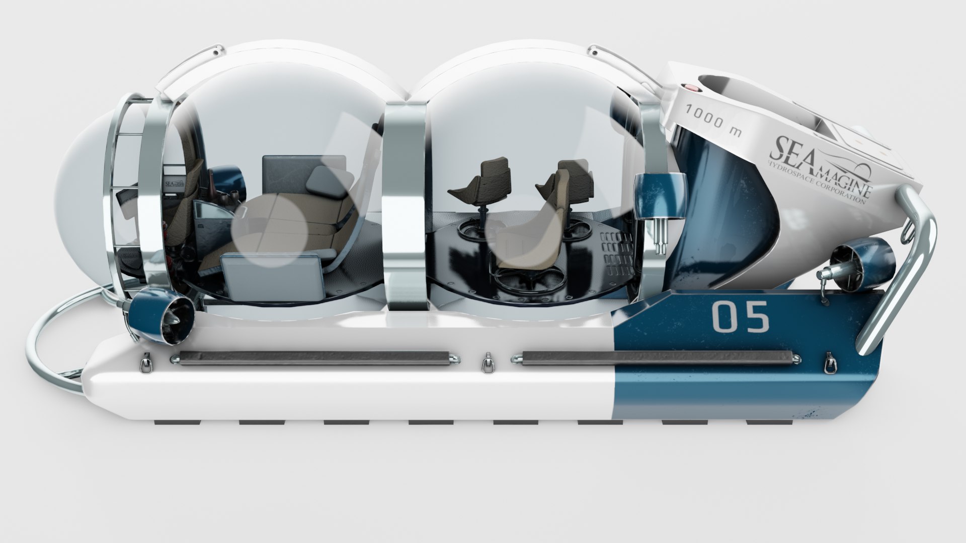 Mini Aurora Submarine 3D Model - TurboSquid 1650341