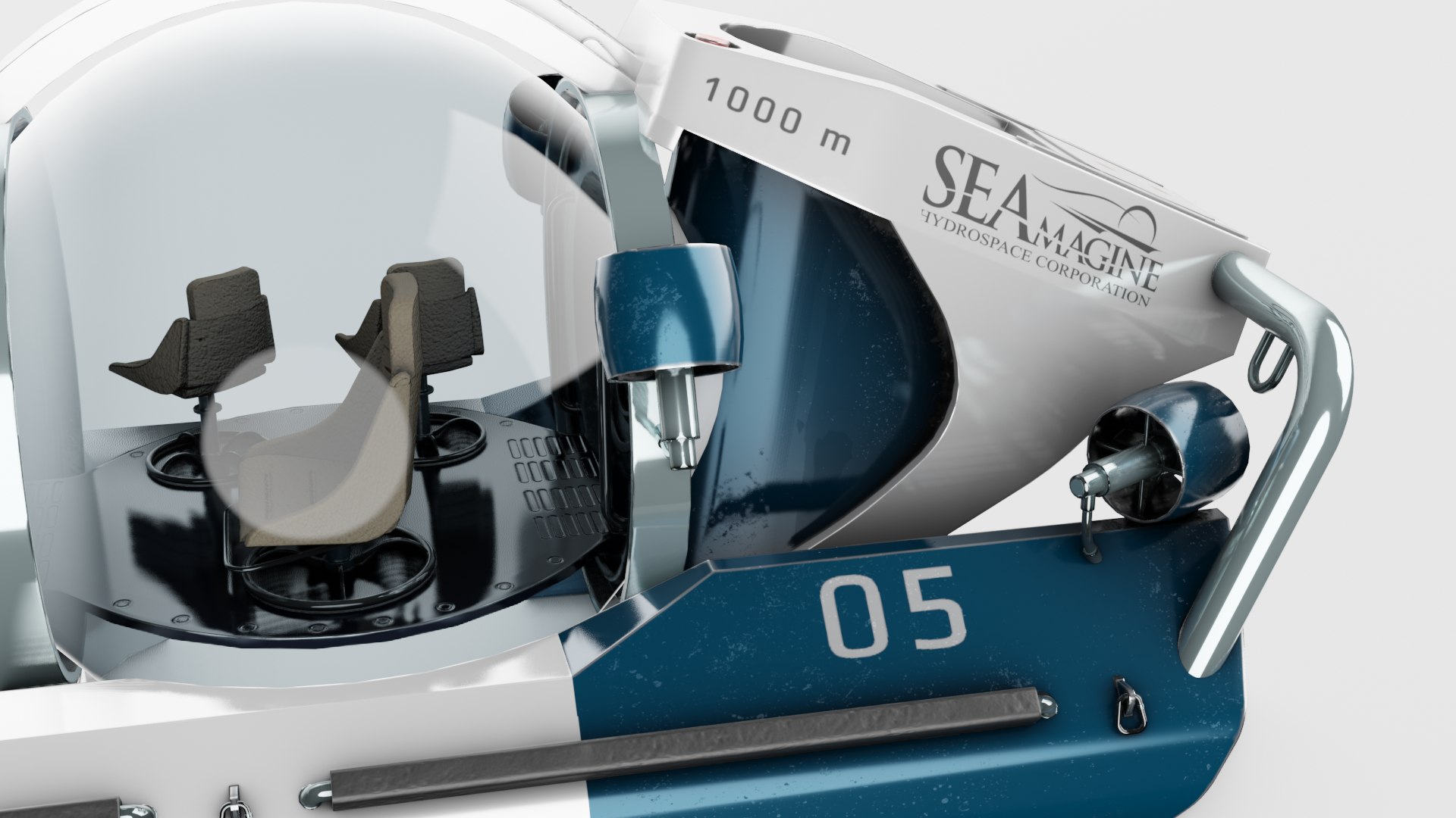 Mini Aurora Submarine 3D Model - TurboSquid 1650341