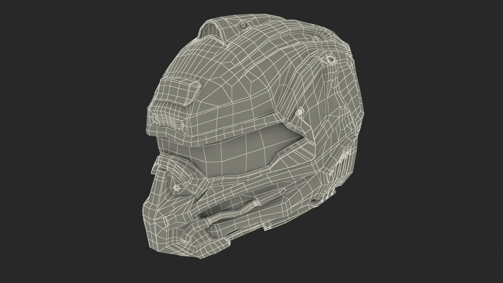Futuristic Combat Helmet Black 3D Model - TurboSquid 2347144