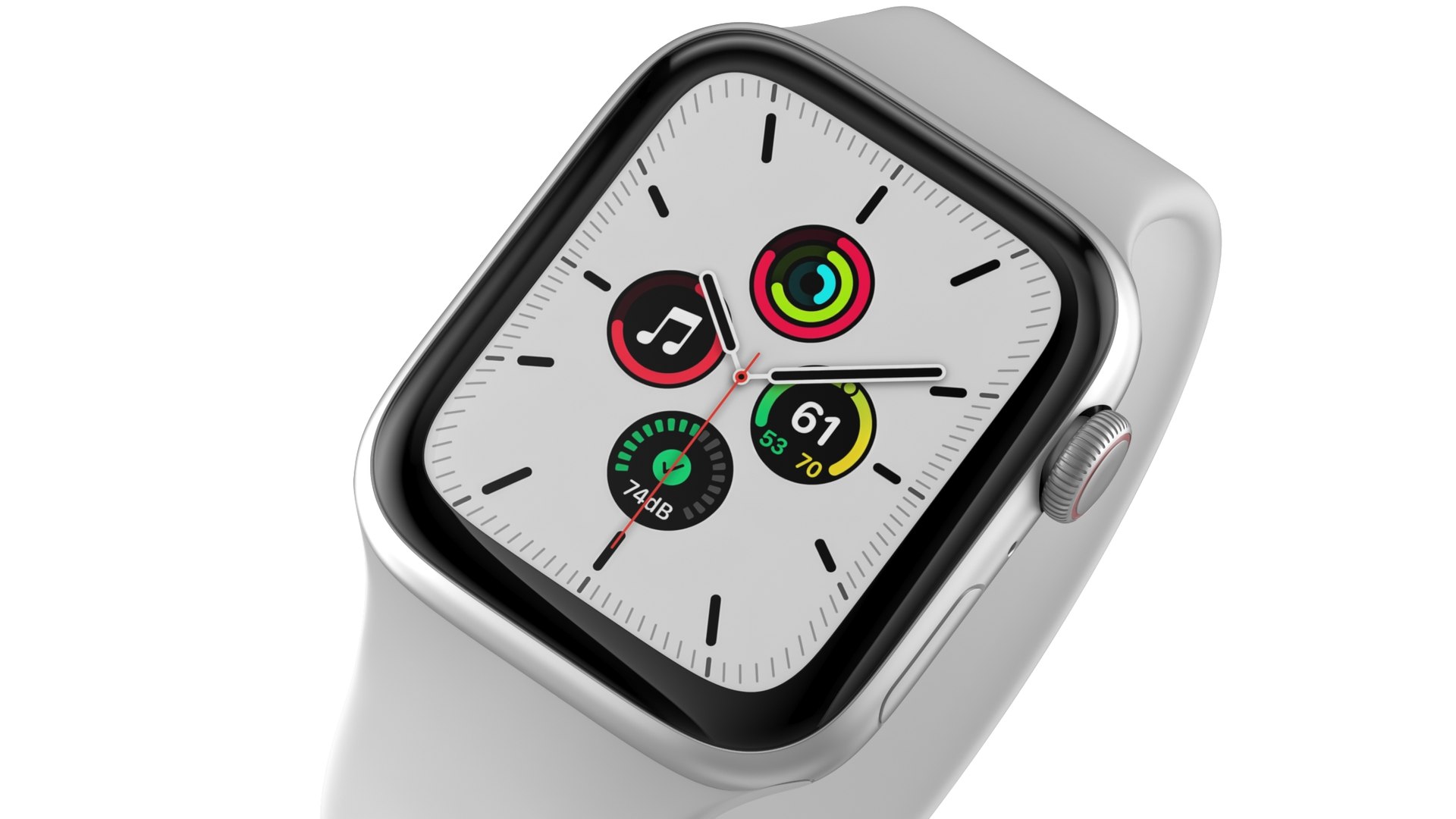 Apple Watch SE Silver Model - TurboSquid 2080686