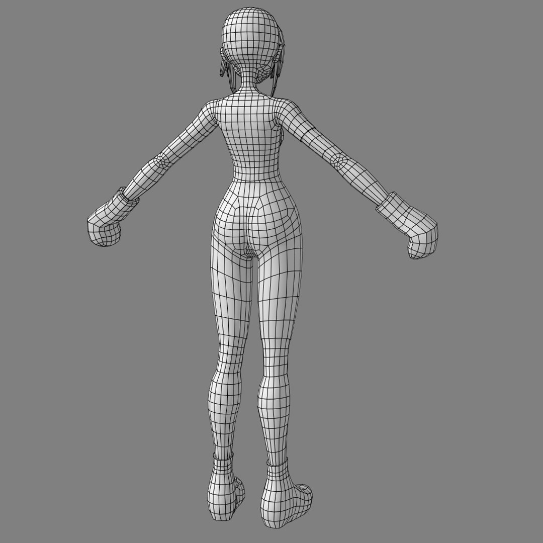 3d obj original girl anime mbe03