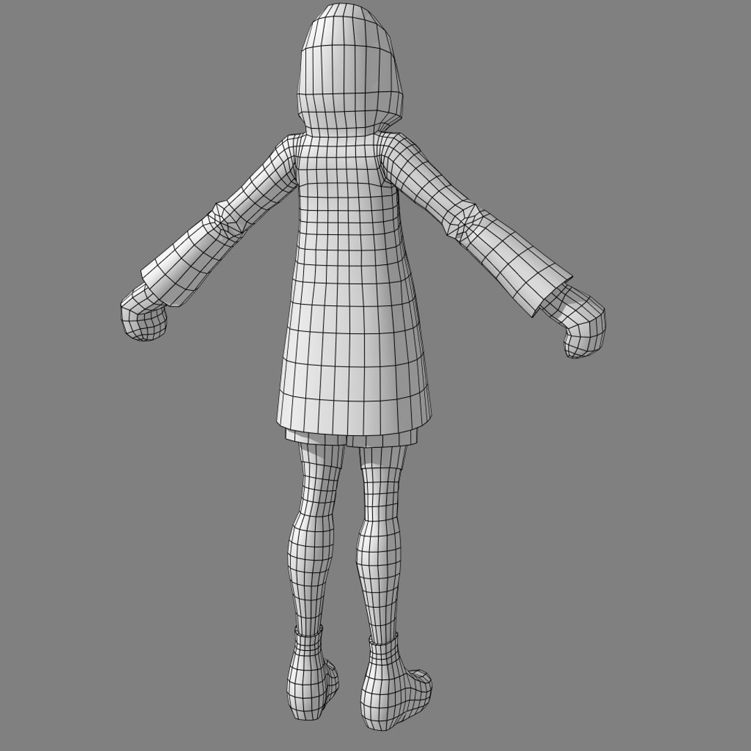 3d obj original girl anime mbe03