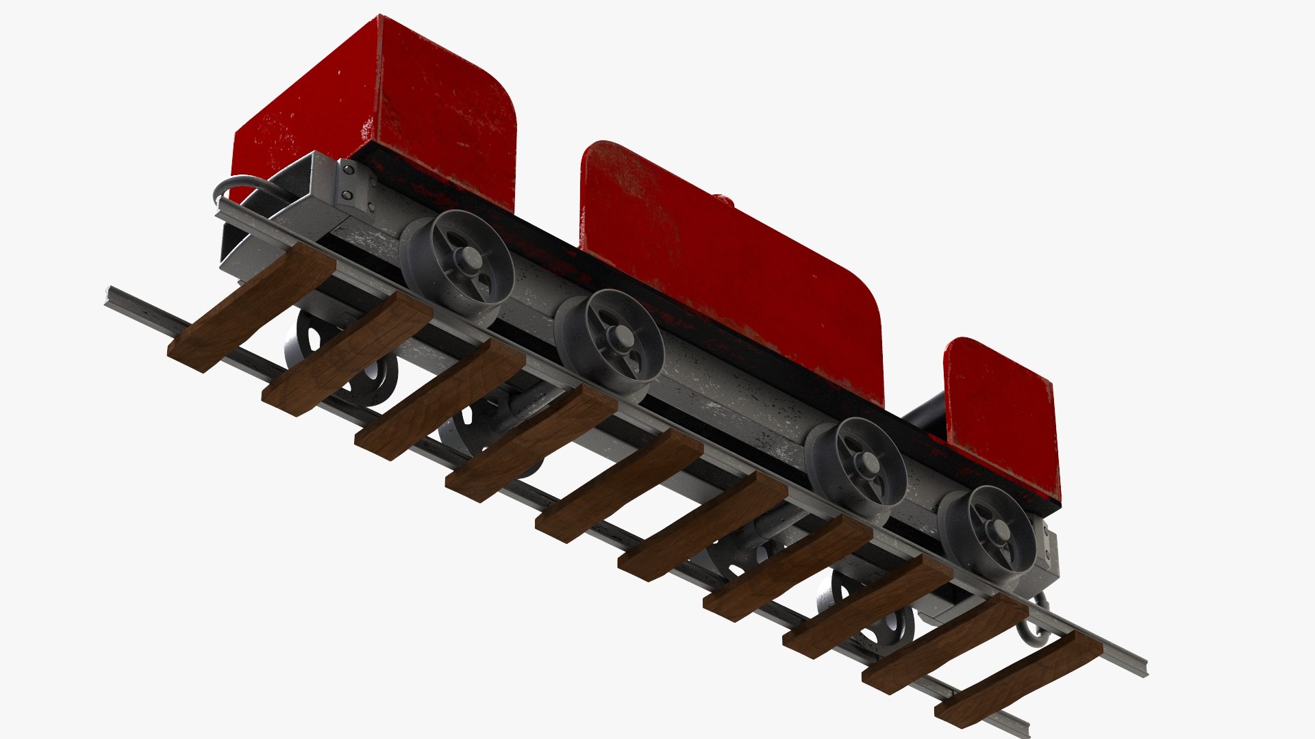 3D Ridable Miniature Railway Train Car Model - TurboSquid 1722080