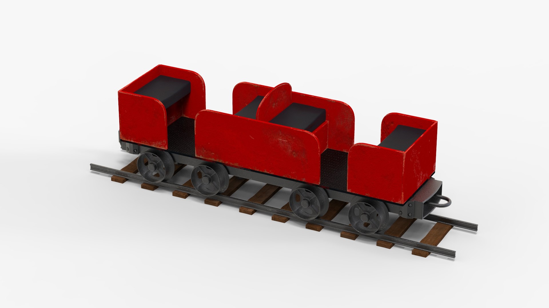 3D Ridable Miniature Railway Train Car Model - TurboSquid 1722080