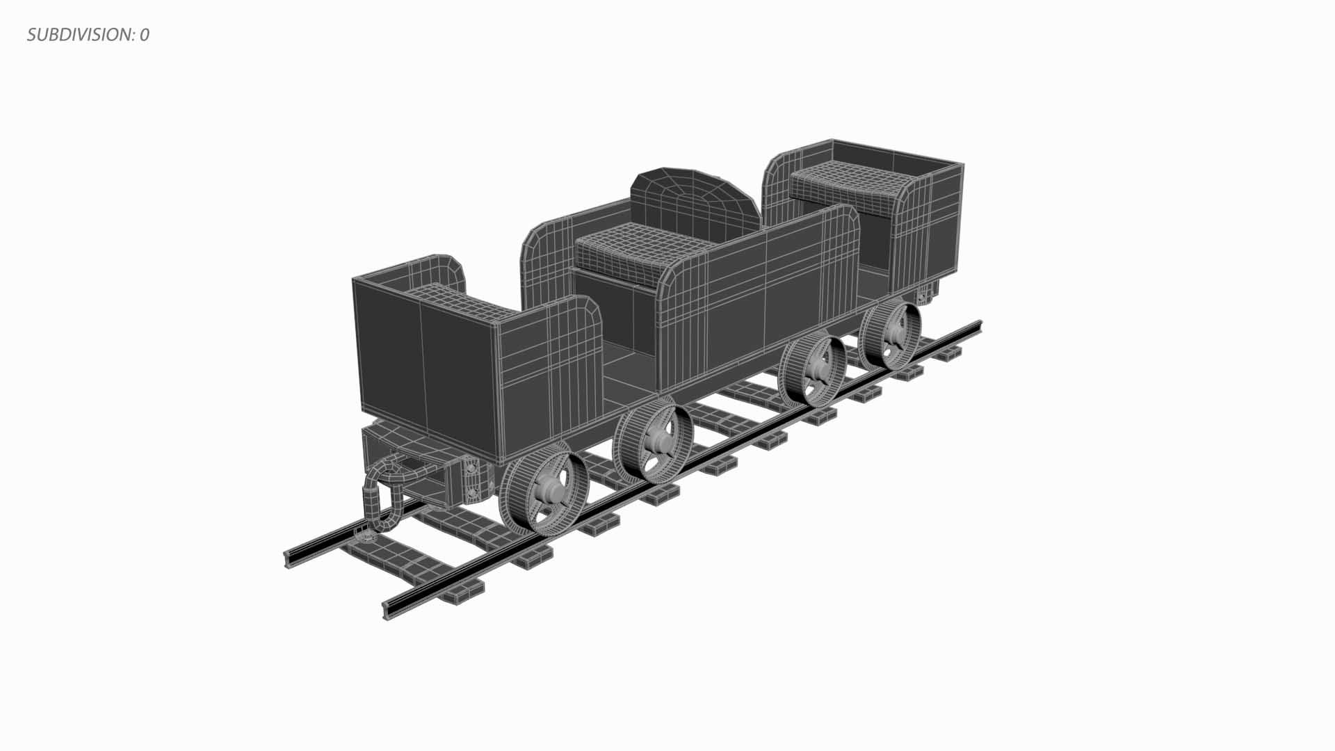 3D Ridable Miniature Railway Train Car Model - TurboSquid 1722080