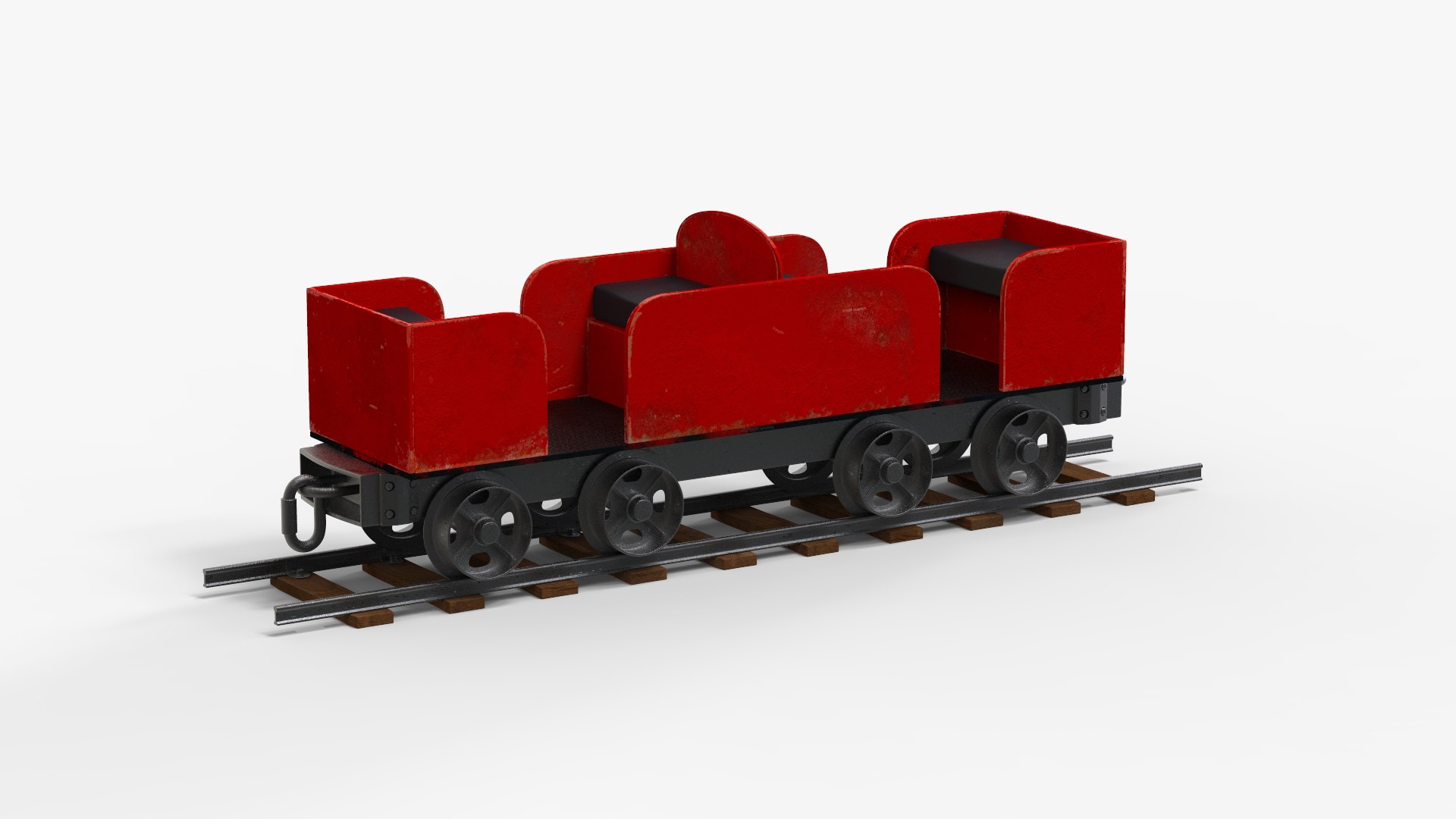 3D Ridable Miniature Railway Train Car Model - TurboSquid 1722080