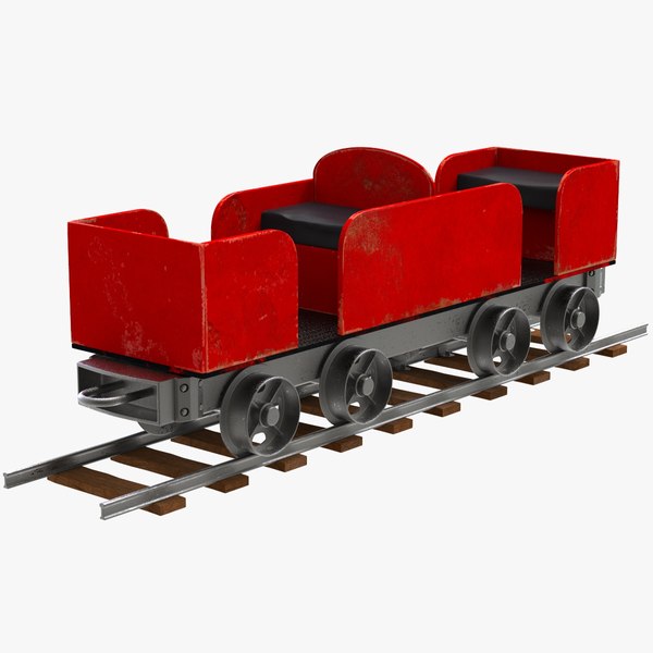 3D Ridable Miniature Railway Train Car model - TurboSquid 1722080