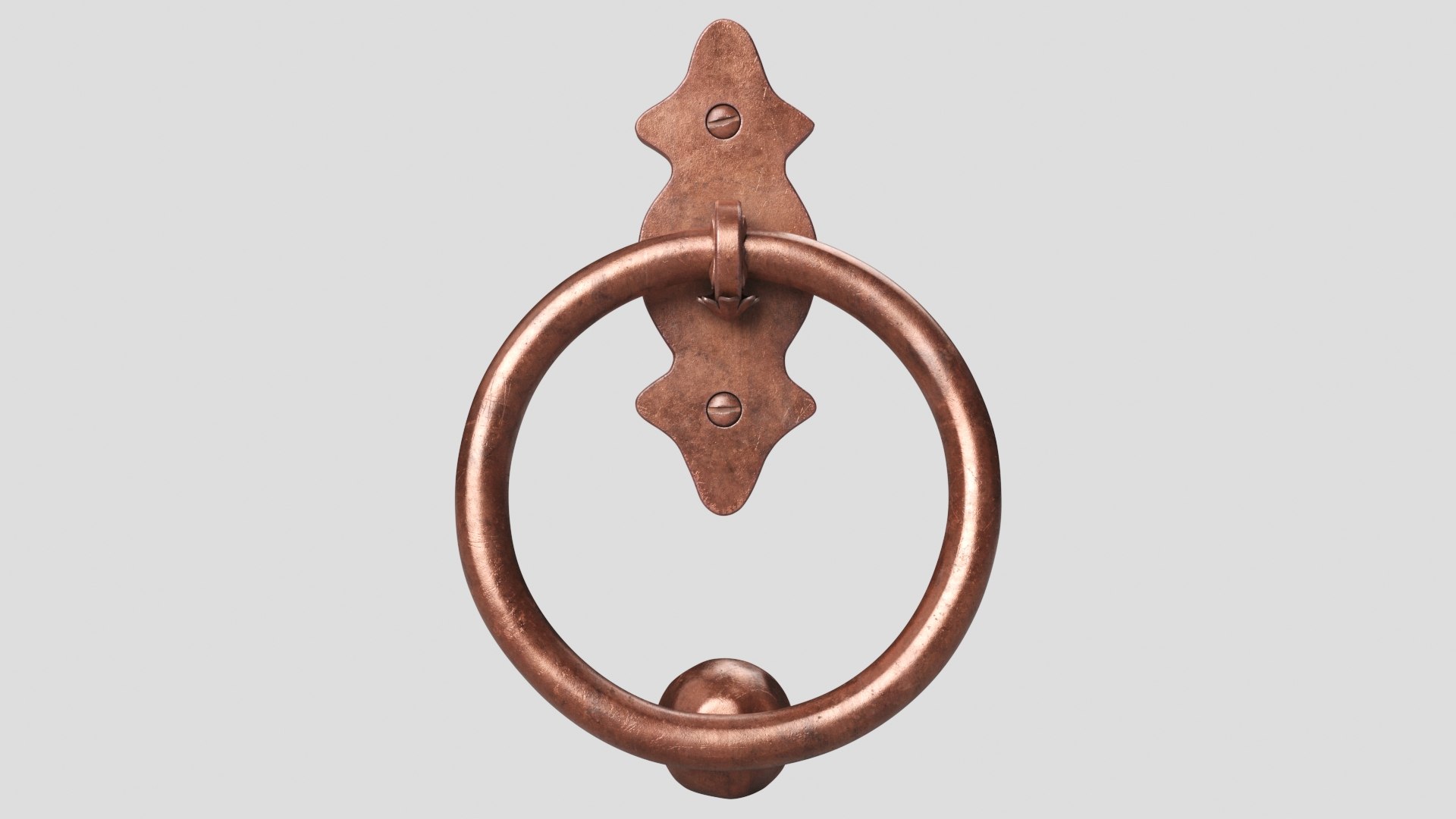 3D Brass Ring Knocker - TurboSquid 1854594