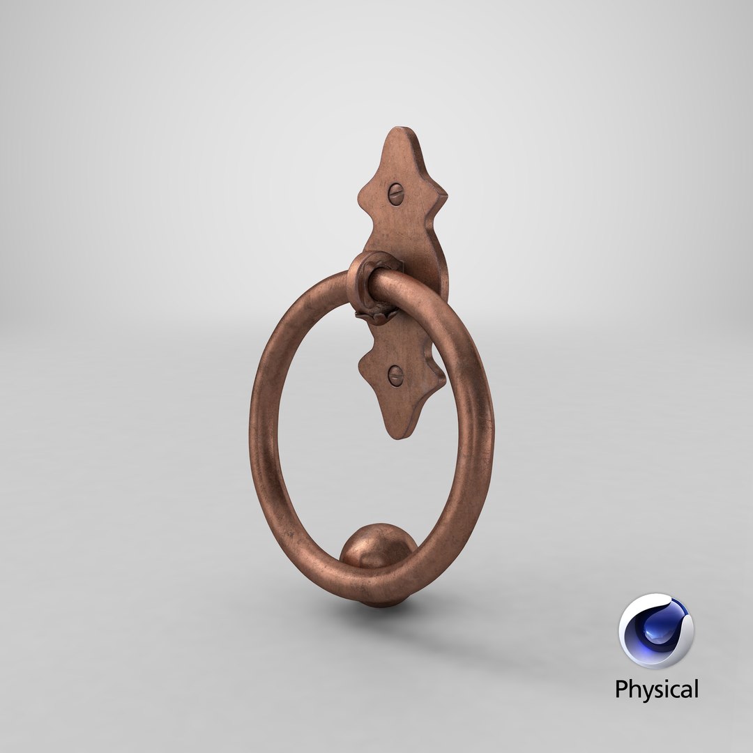 3D Brass Ring Knocker - TurboSquid 1854594