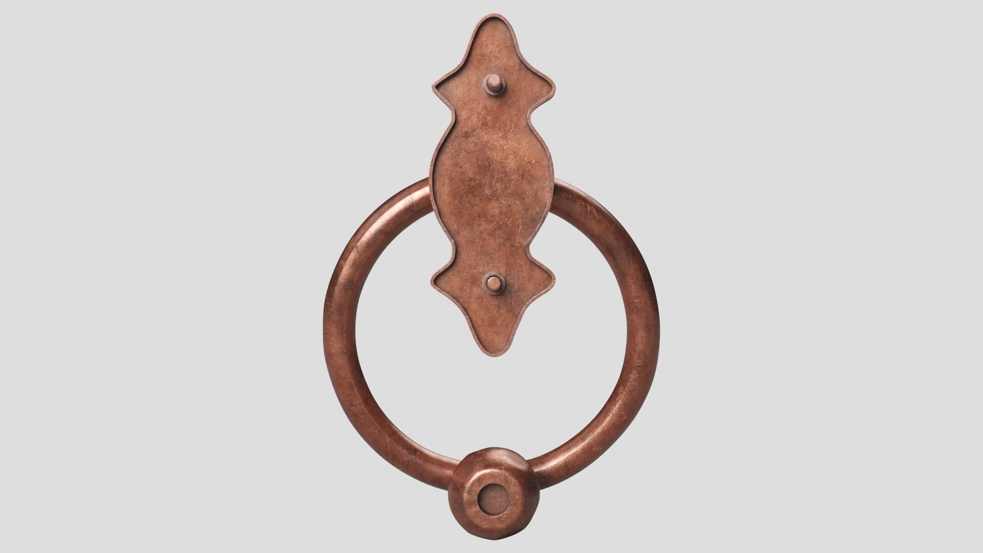 3D Brass Ring Knocker - TurboSquid 1854594