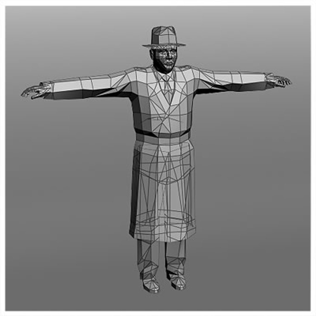 Maya Polygonal Man
