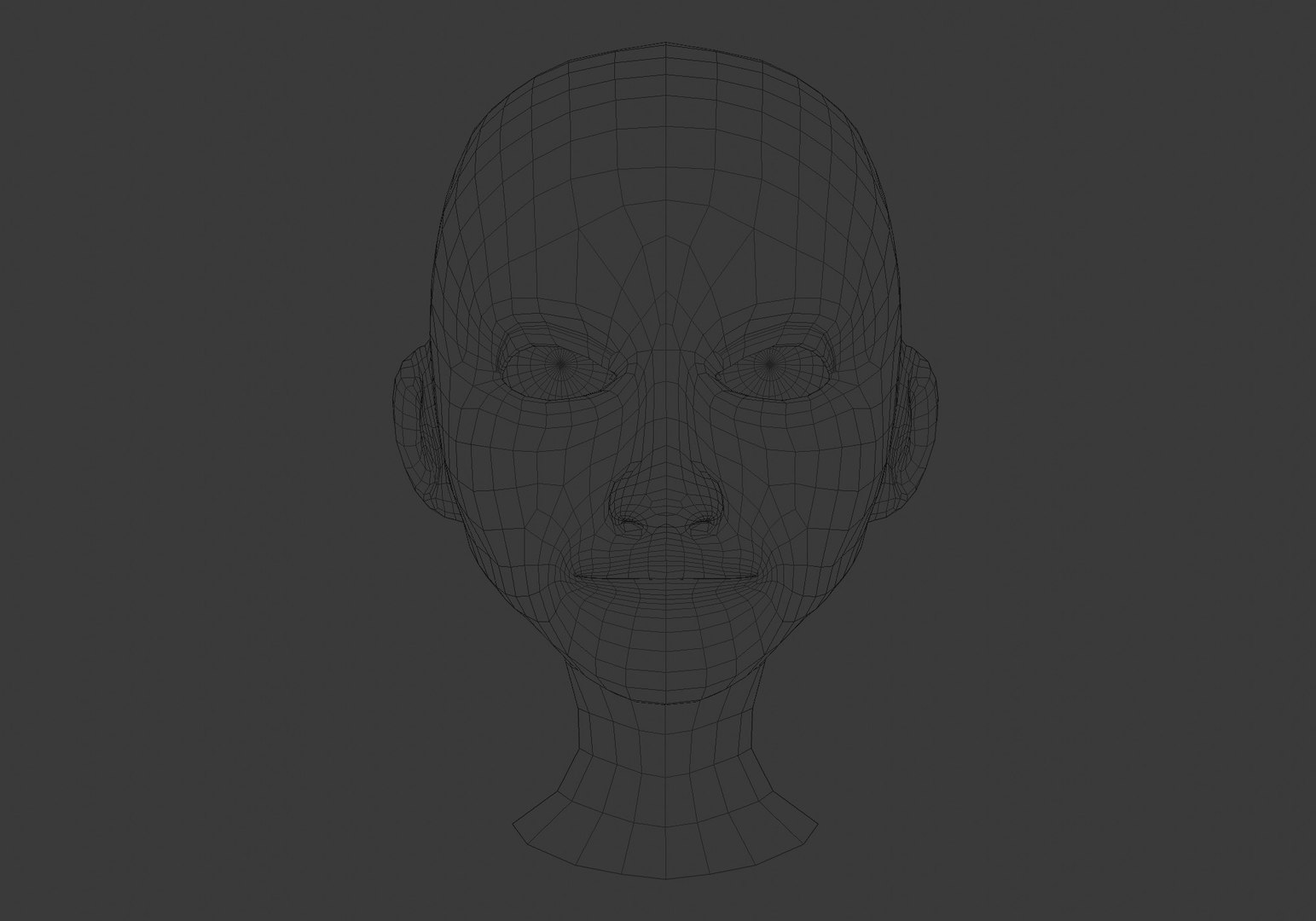 Cartoon Female Head Model - TurboSquid 1932544