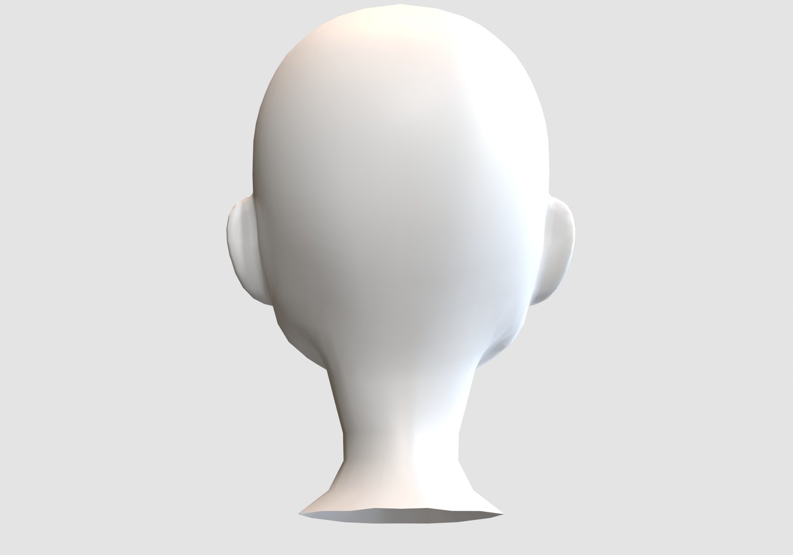 Cartoon Female Head Model - TurboSquid 1932544
