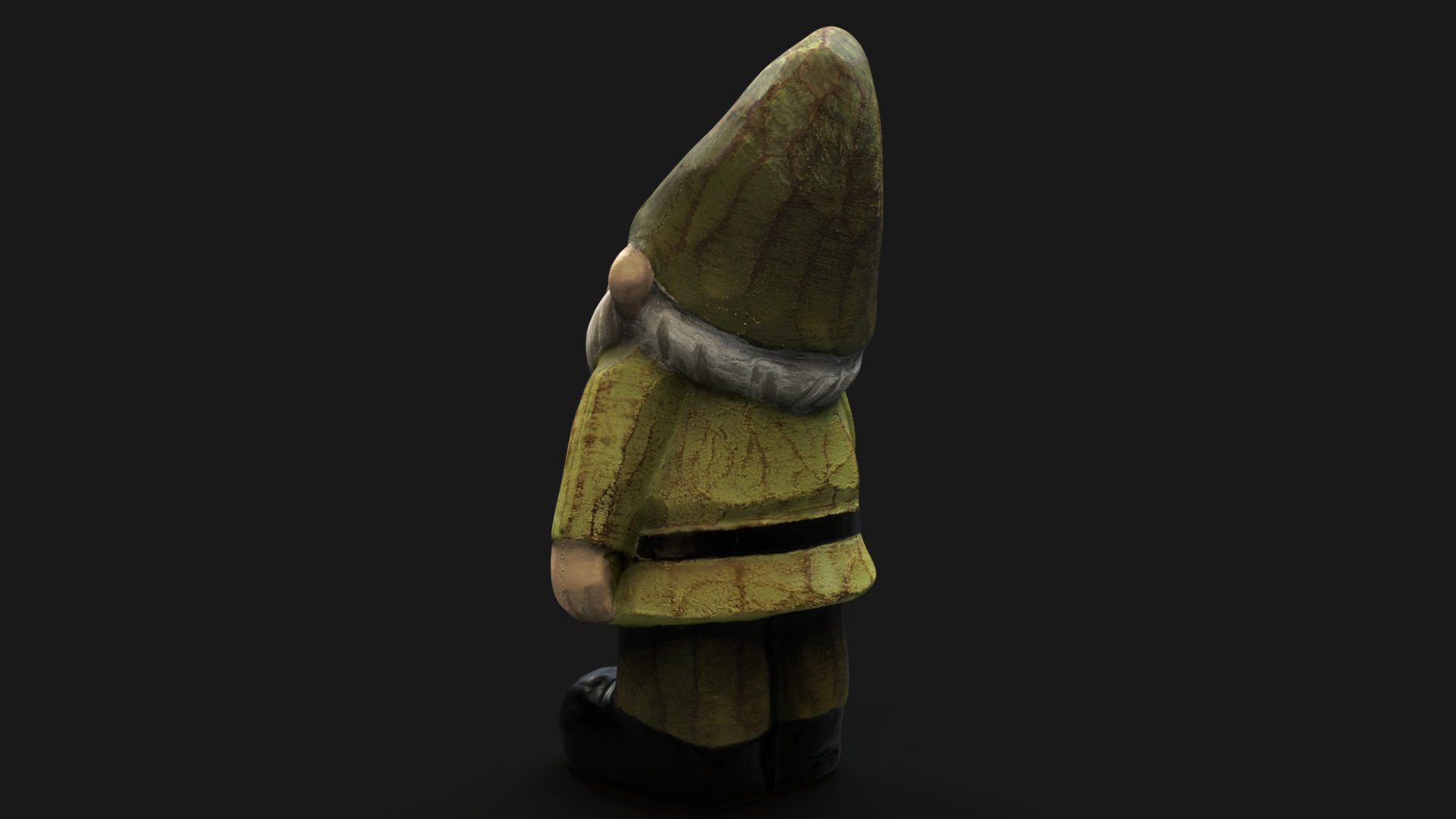Wooden Dwarf Statue 3D Model - TurboSquid 2131360