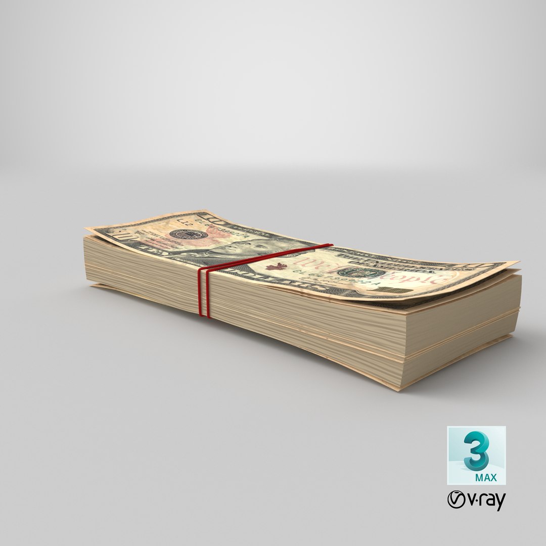 3D dollars bills banknotes model - TurboSquid 1613900
