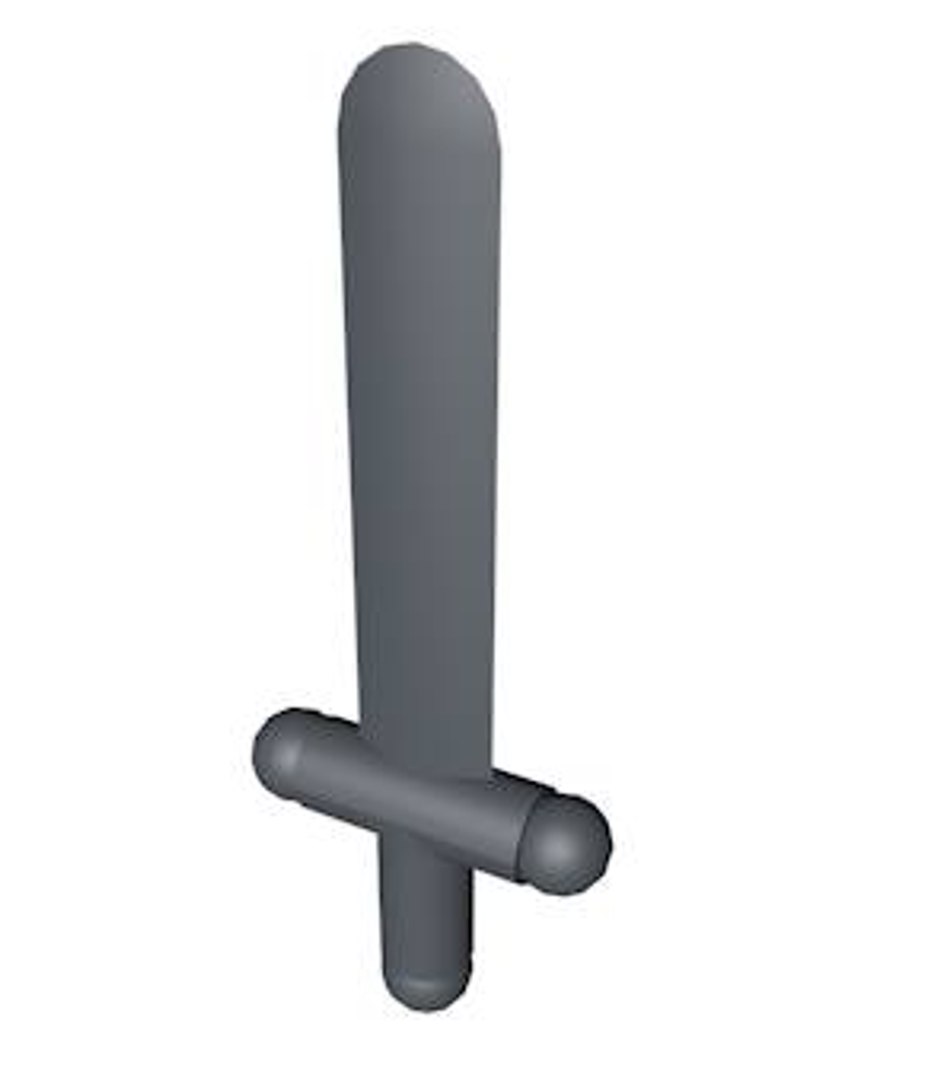 3d Model Lego Small Long Sword