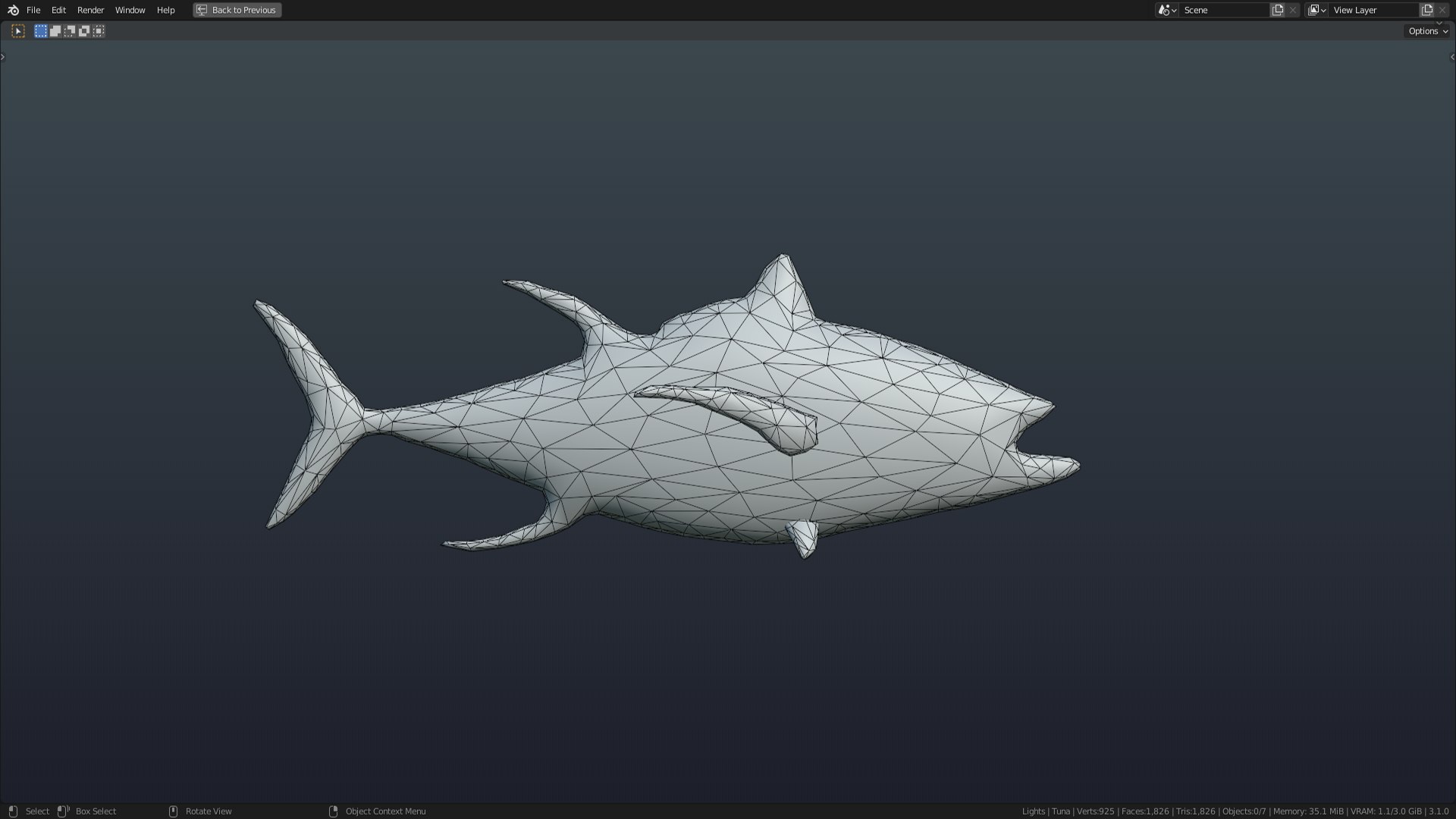 Low Poly Tuna Rigged With Realistic Texture 3D Model - TurboSquid 1876092