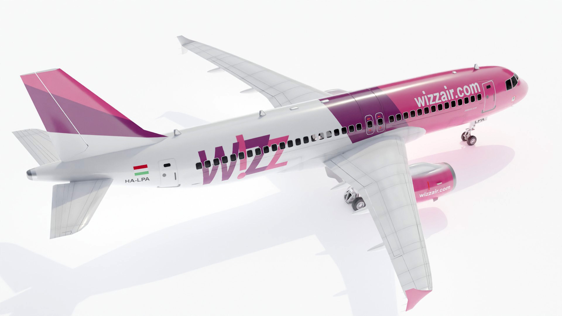 3d Wizzair Aircraft A320s