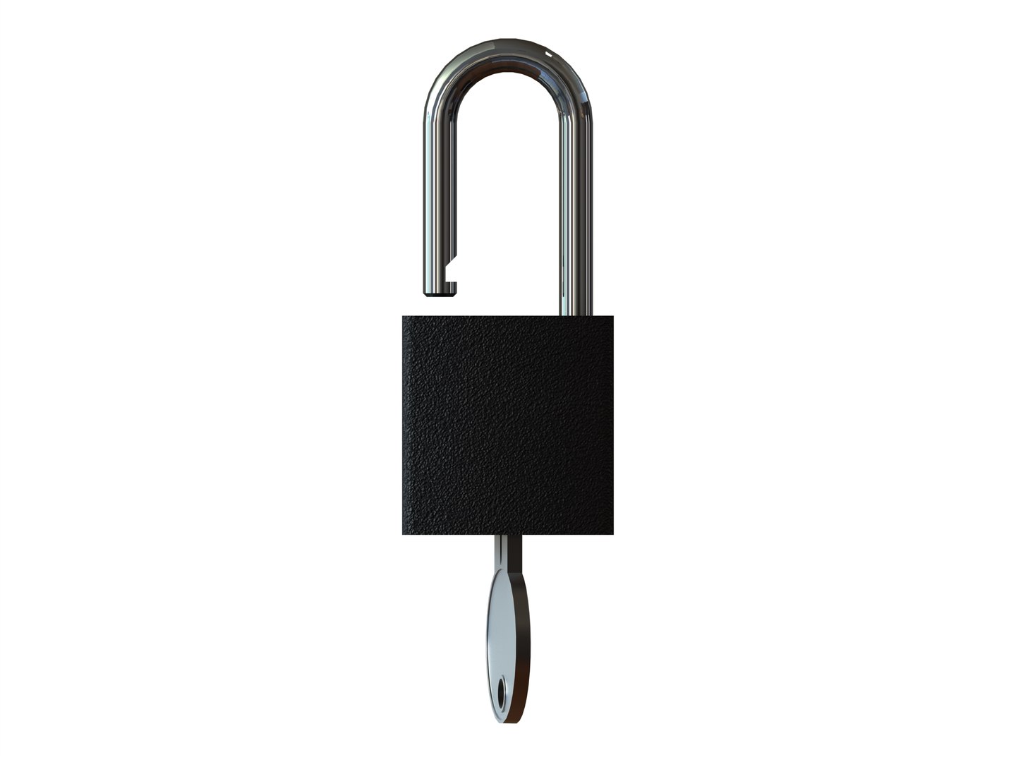 3D Solid Black Essential Padlock - TurboSquid 2176651