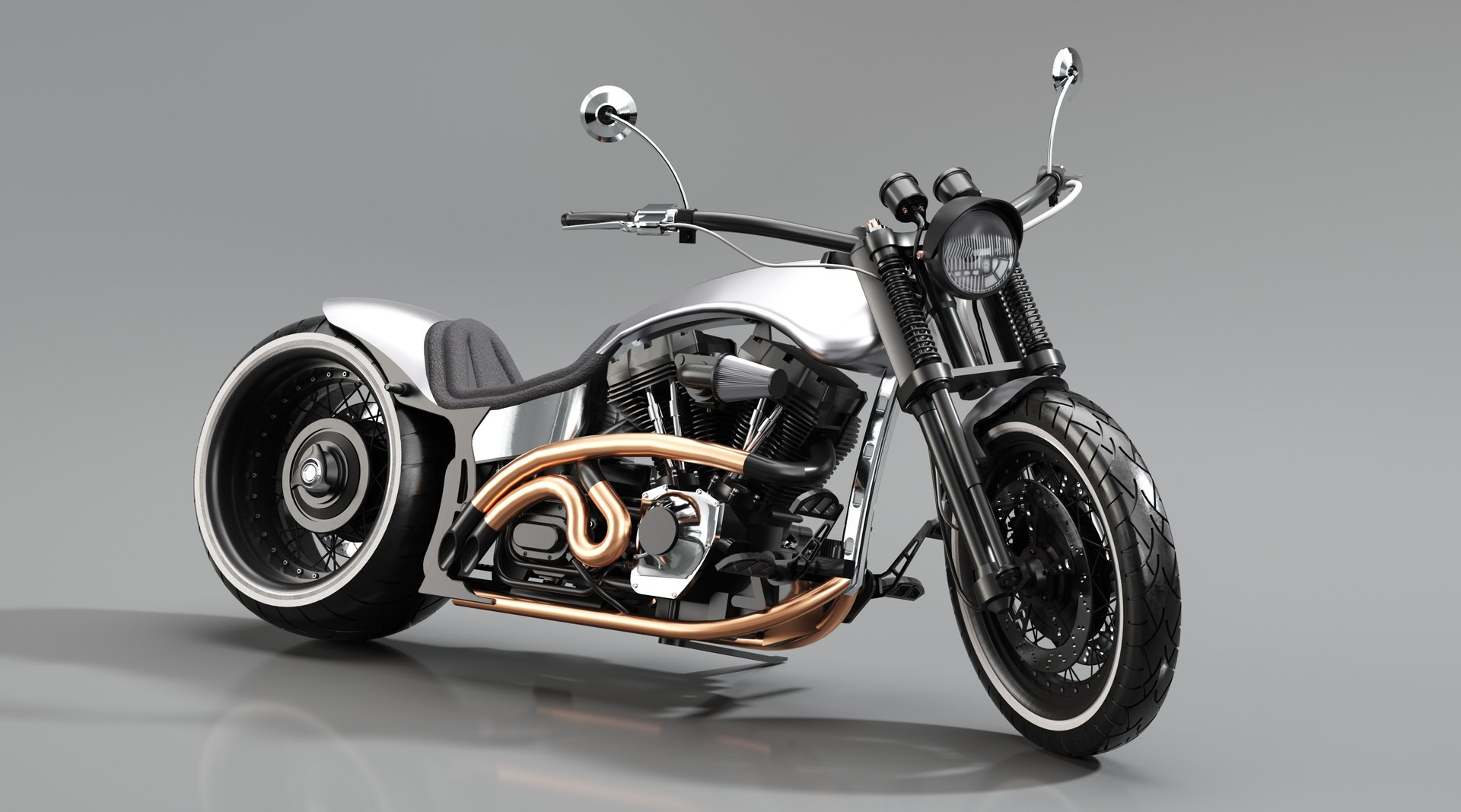 3D Harley-Davidson Custombike - TurboSquid 2306006