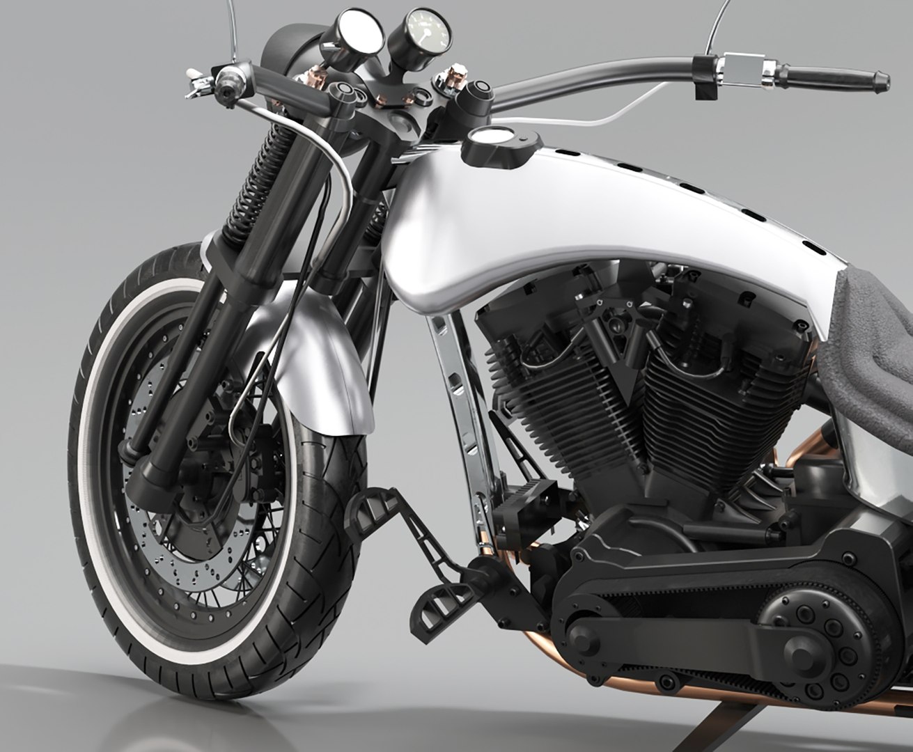 3D Harley-Davidson Custombike - TurboSquid 2306006