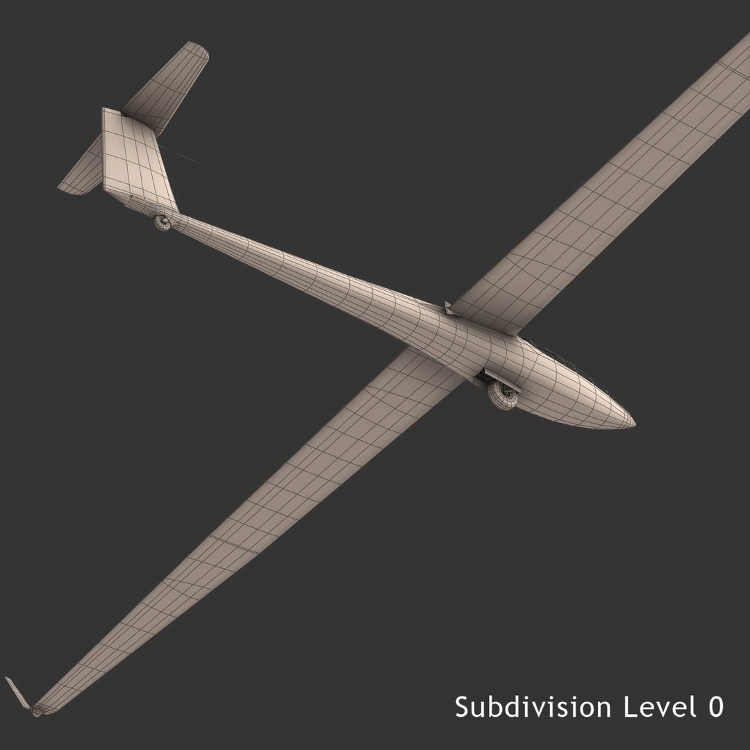 3ds max glider cockpit pilot