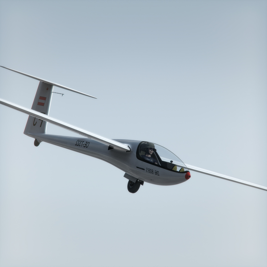 3ds max glider cockpit pilot