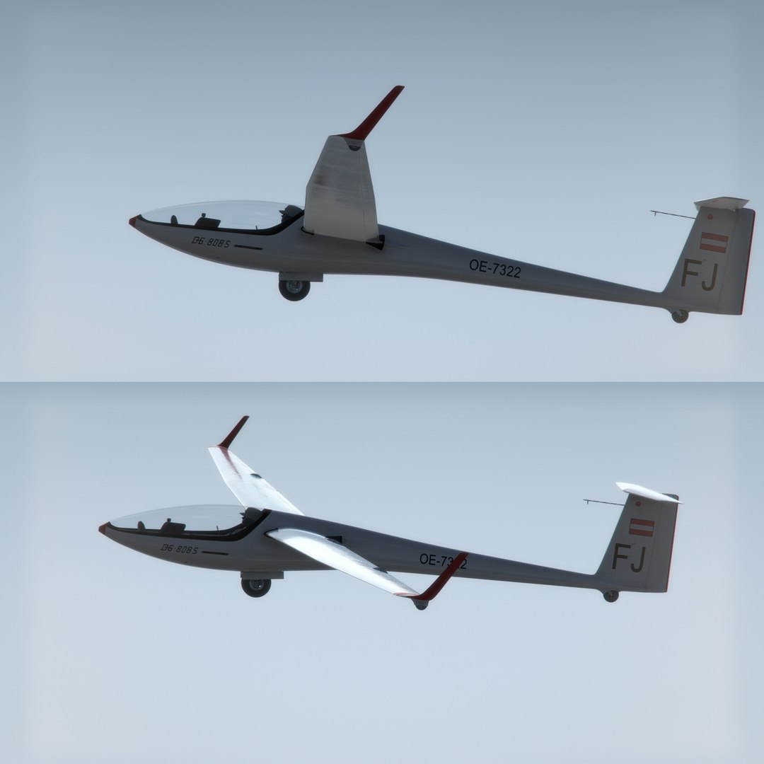 3ds max glider cockpit pilot