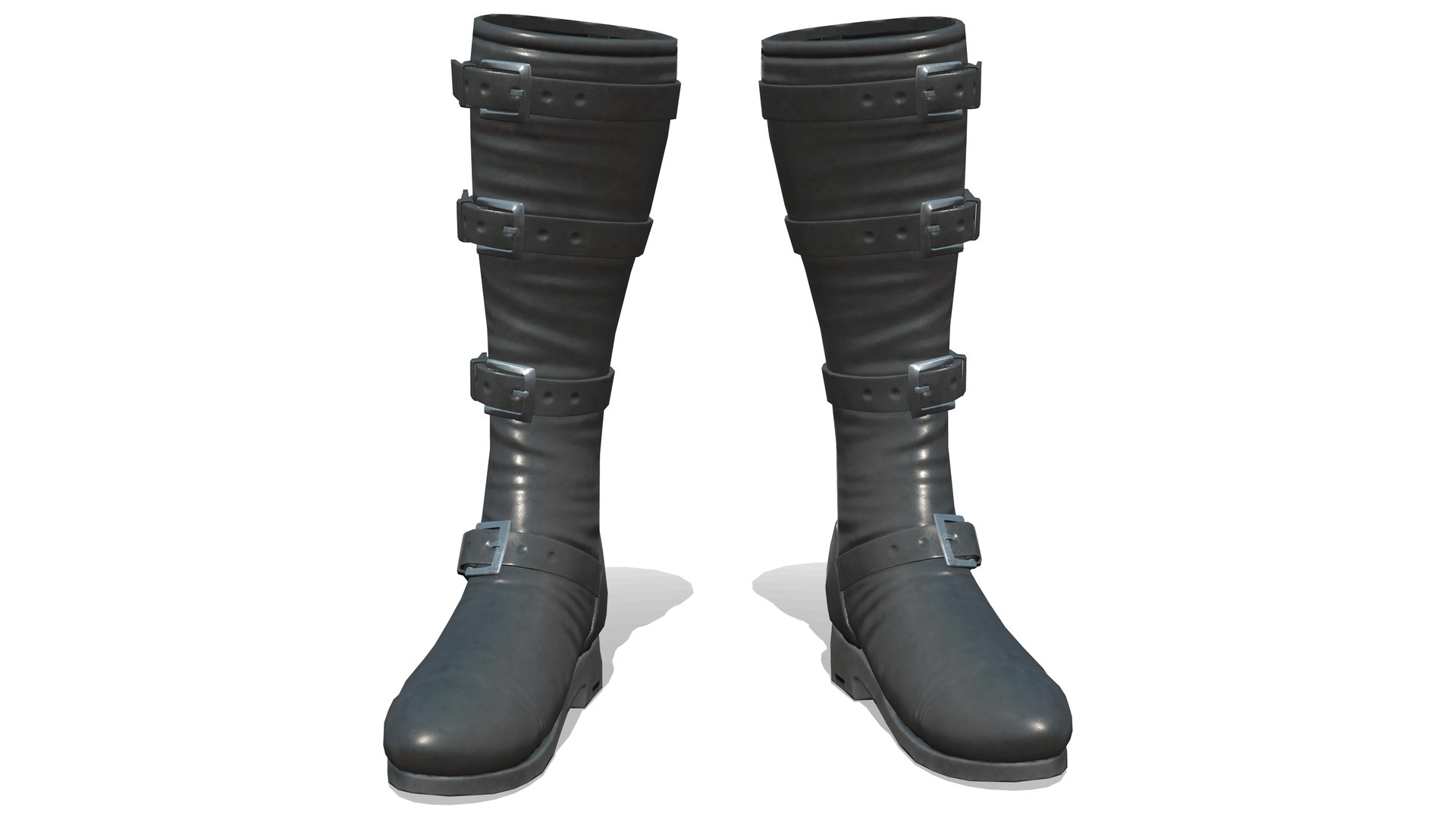 Black Army Combat Boots 3D - TurboSquid 2075407