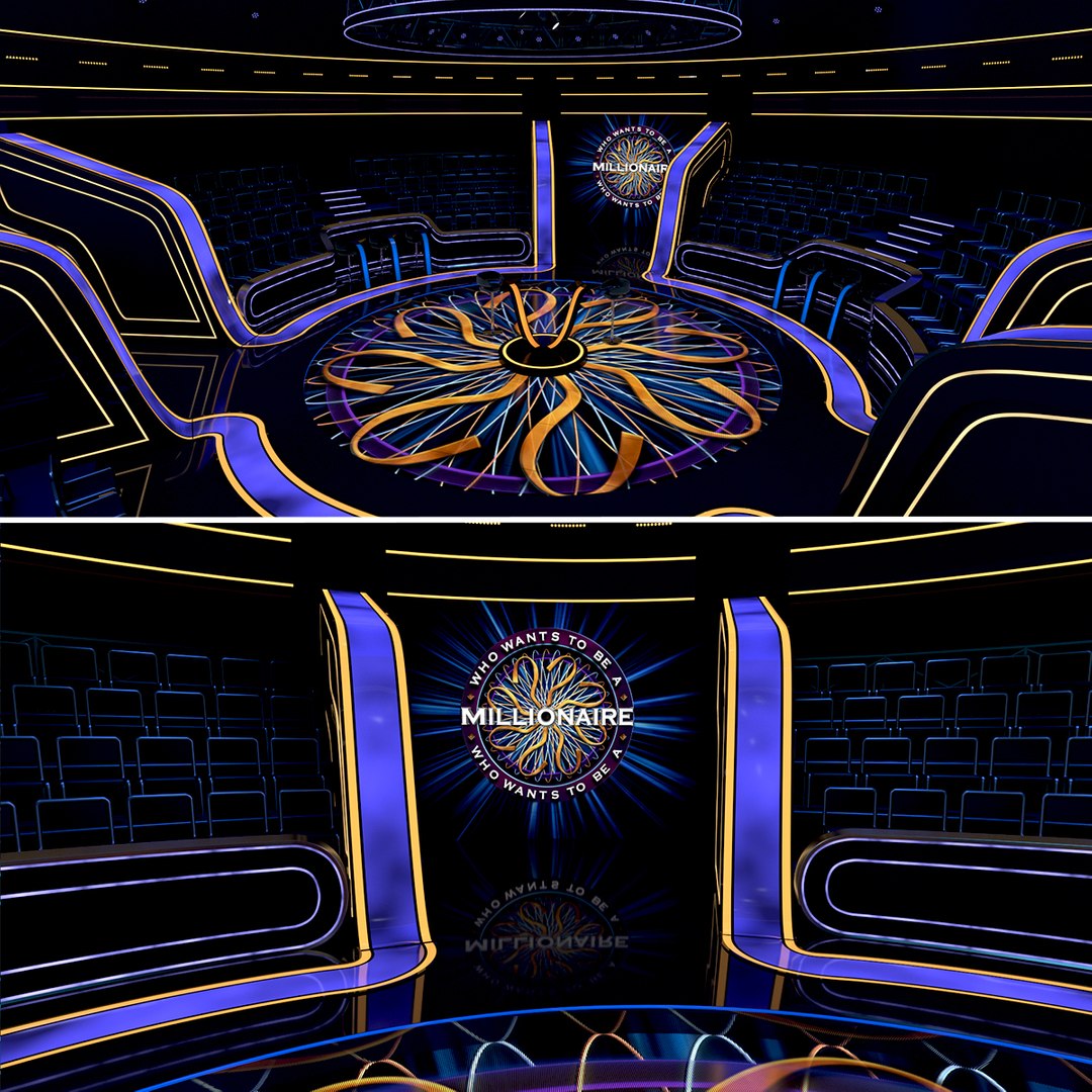 Millionaire TV Studio International Modern Set 3D-Modell - TurboSquid ...