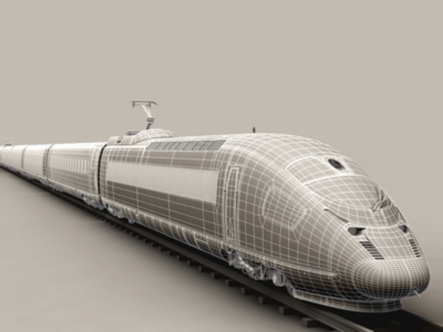 3d generic speed train model