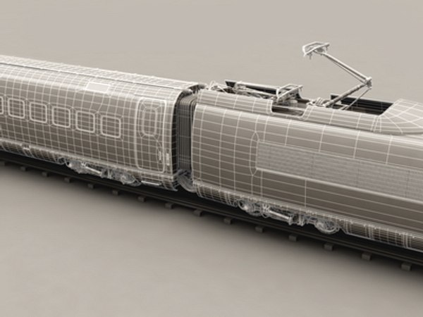 3d generic speed train model